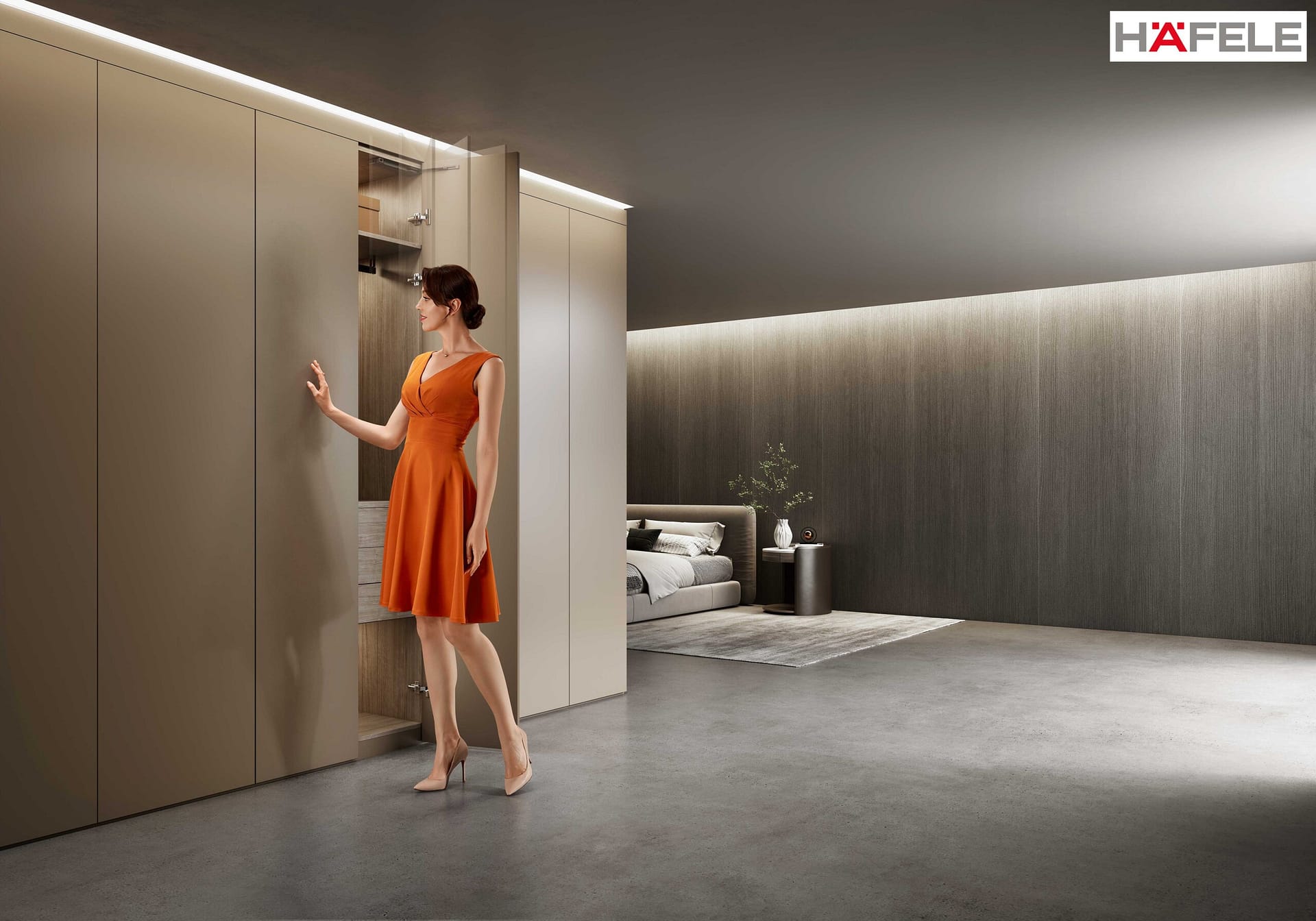 Hafele Introduces One Touch Mechanism for cabinets